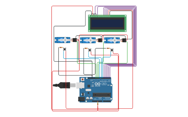 Circuit design Copy of TP SPD - Tinkercad