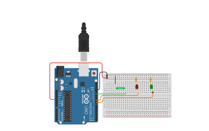 Circuit design Tilt Switch - Tinkercad