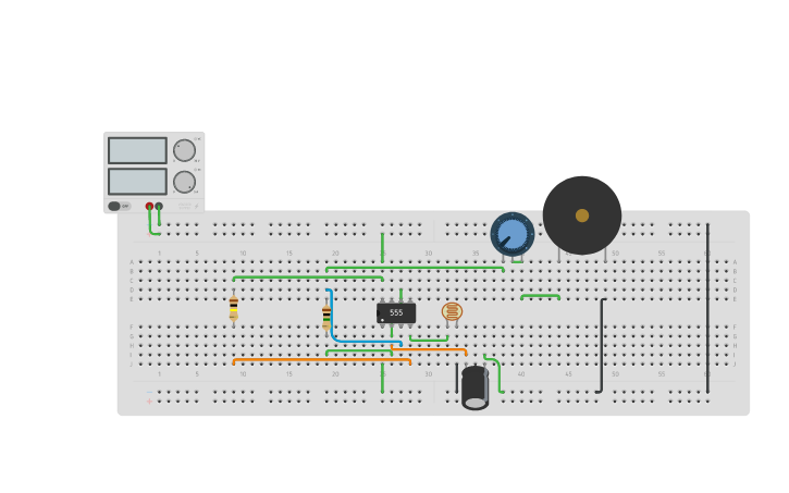 Circuit Design Dark Alarm Sensor Tinkercad