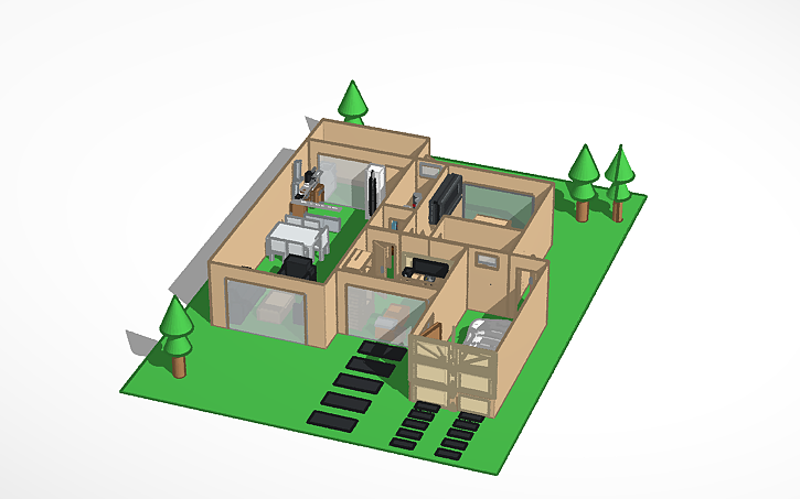 3D design casa 3D | Tinkercad