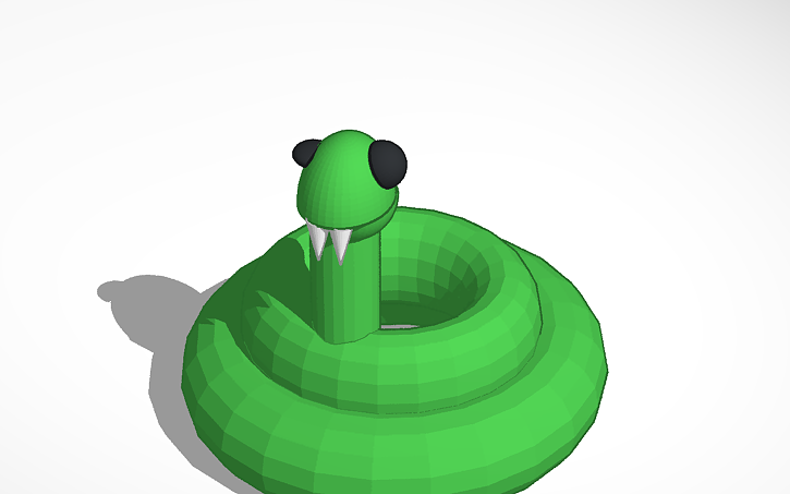 3D design snake - Tinkercad