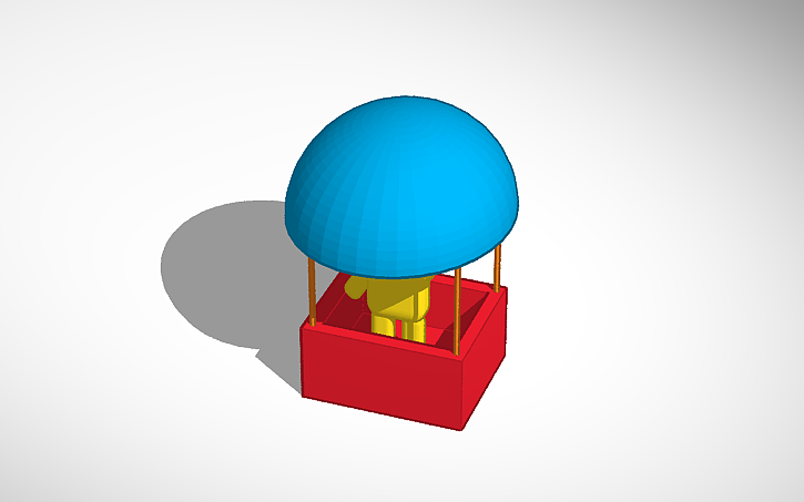 3D design Hot air balloon - Tinkercad
