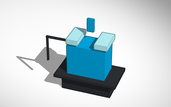 3D design water reservoir tank - Tinkercad