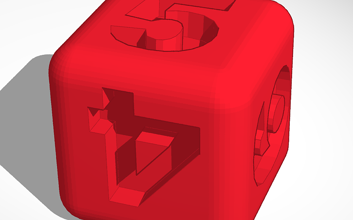 3D design dice | Tinkercad