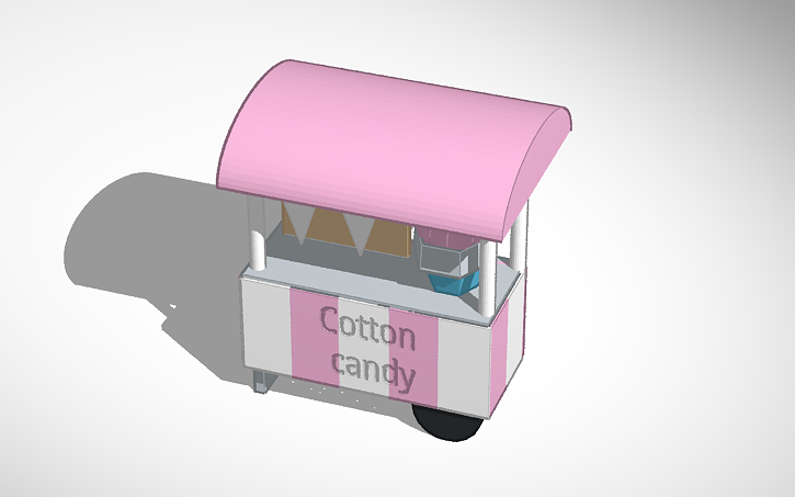 3D design Cotton Candy Stand - Tinkercad