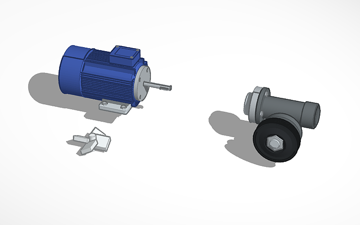 3D design TEFC Motor - Tinkercad