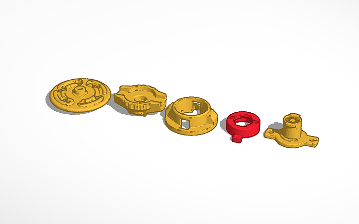 3D design Beyblade burst Halo’ driver - Tinkercad