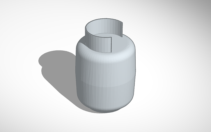3D design Propane Tank - Tinkercad