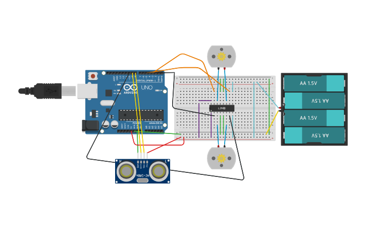 Circuit design Drone - Tinkercad