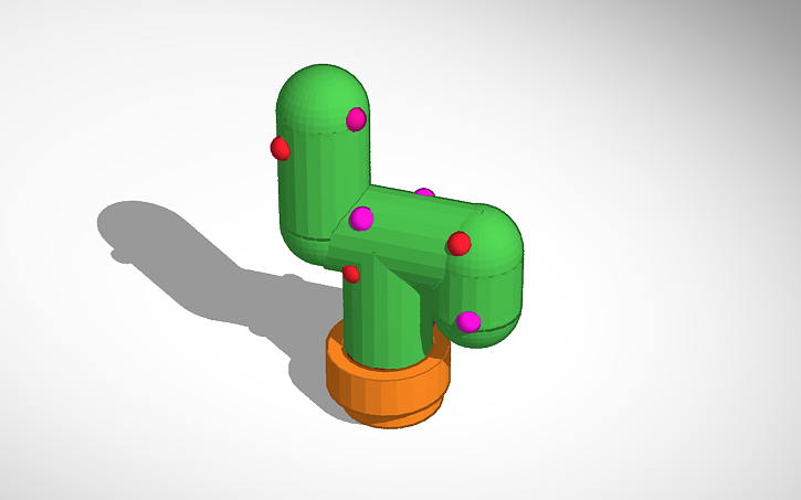 3d Design Cactus Tinkercad