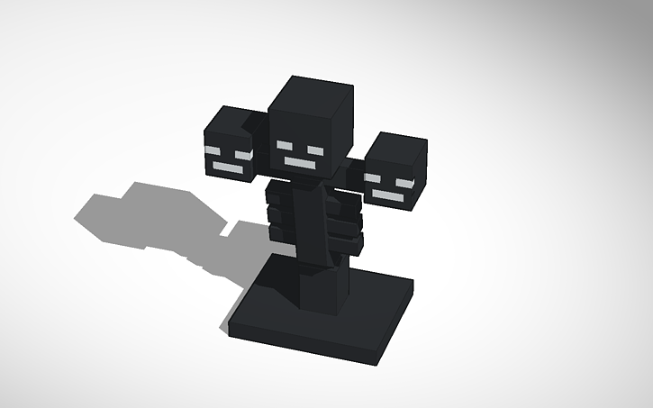 3D design Copy of Minecraft Wither #minecraft | Tinkercad