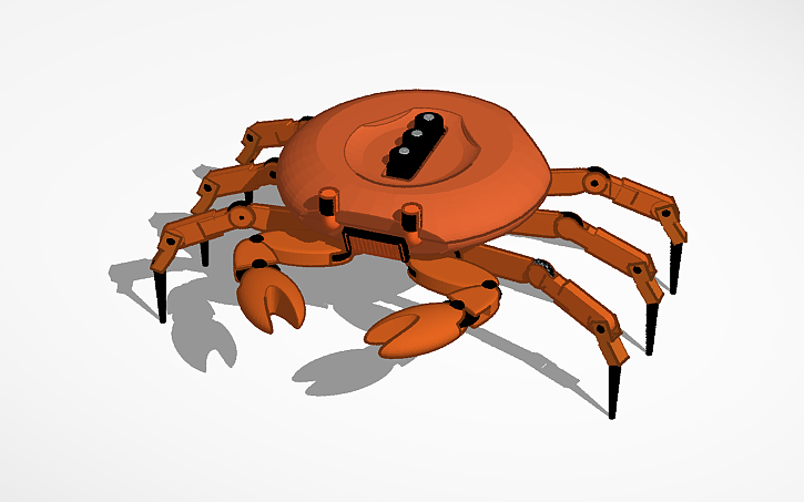 3D design Robotic Crab - Tinkercad