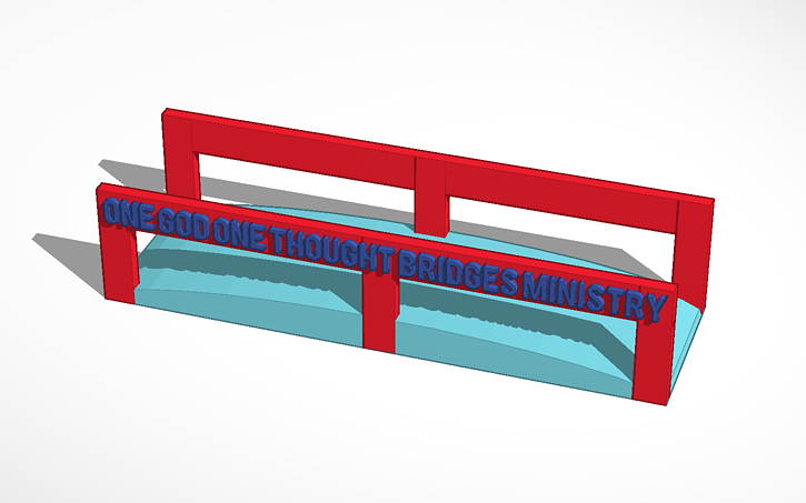 3D design Bridge - Tinkercad