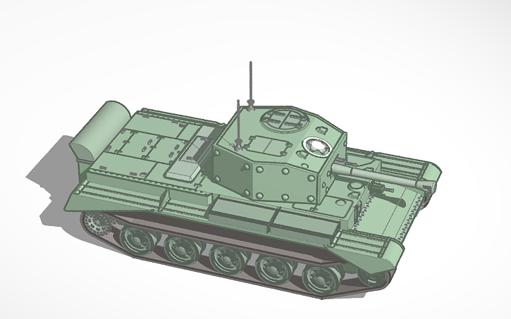 3D design cromwell tank - Tinkercad