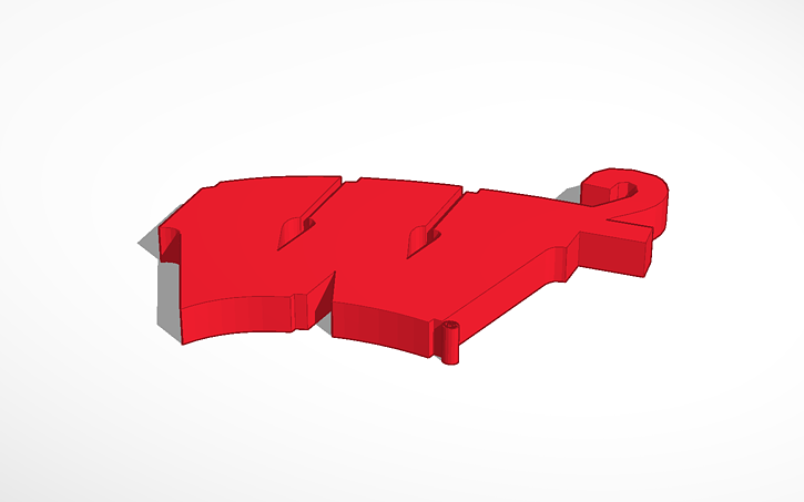 3D design Wisconsin logo - Tinkercad