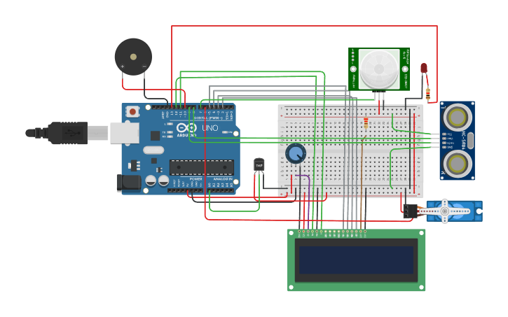Circuit design smart house | Tinkercad