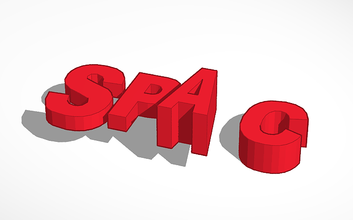 3D design SPAC Kid | Tinkercad