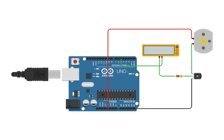 Circuit design NPN | Tinkercad