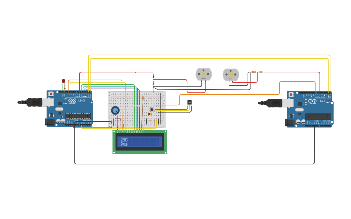 Circuit design CAB202 - Temperature Controlled fan - Assignment - Tinkercad