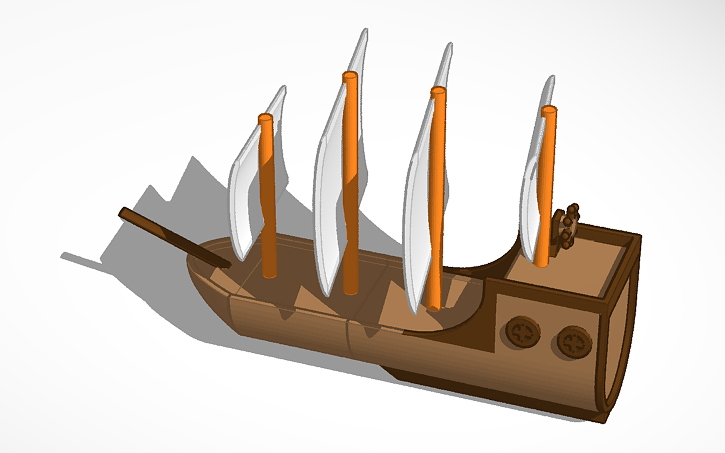 3D design Boat - Tinkercad