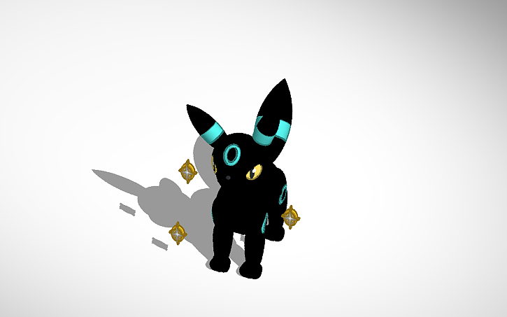 3D design Shiny Umbreon - Tinkercad