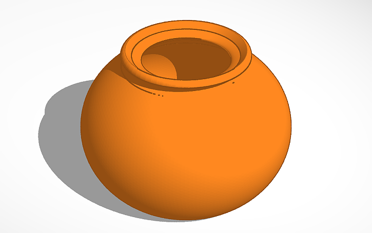 3D design Pot - Tinkercad