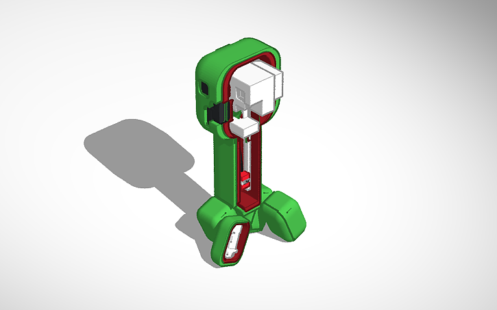 3D design Creeper's Anatomy (Based on Mobestiary) - Tinkercad