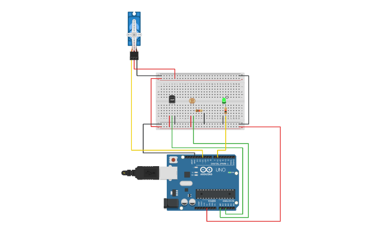 Circuit design SMART HOME - Tinkercad