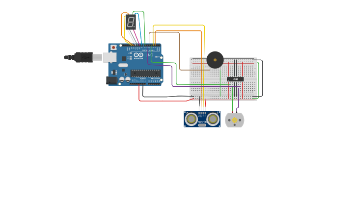 Circuit design SMART WATER TANK MONITORING SYSTEM - Tinkercad