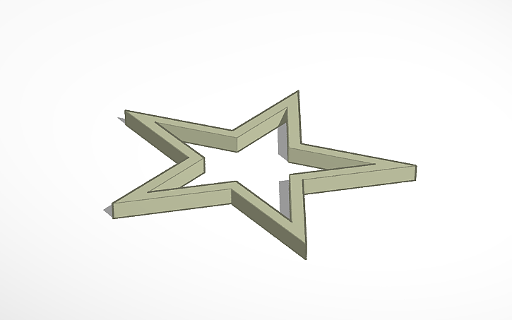 3D design Star Template | Tinkercad