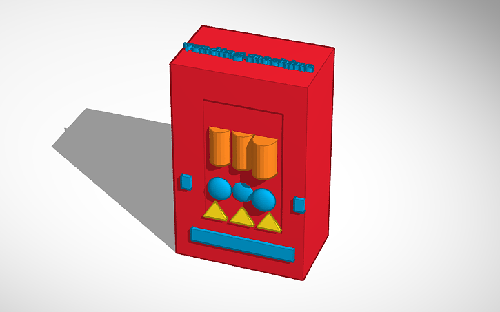 3D design vending mashine | Tinkercad