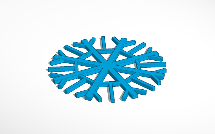 3D design Snowflake - Tinkercad