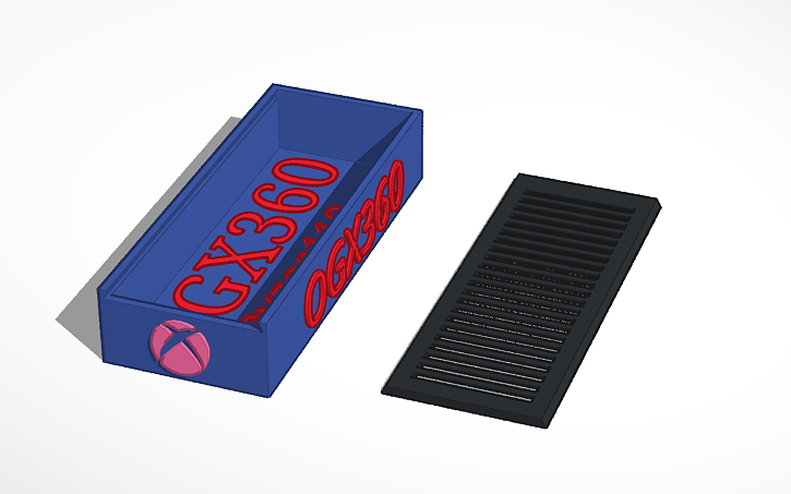 3D design OGX360 - Tinkercad