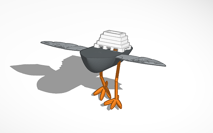 3D design the flying bird - Tinkercad