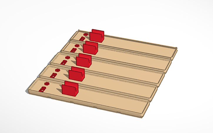 3D design Torx Driver Set | Gridfinity - Tinkercad