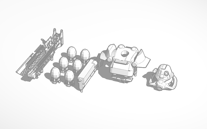 3D design Lego Fallout 4 Pack | Tinkercad