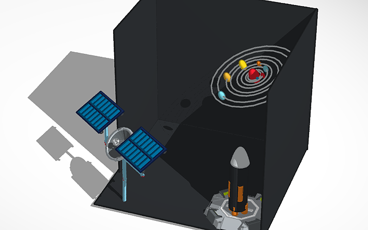 3D design moon base - Tinkercad