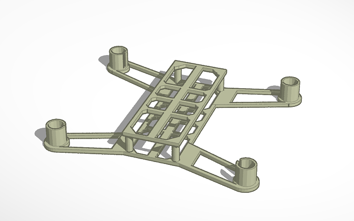 3D design Drone frame - Tinkercad