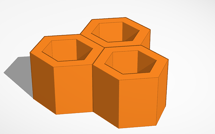 3D design Desk organizer - Tinkercad