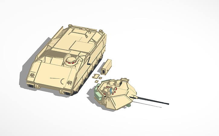 3D design M2 Bradley SLY - Tinkercad