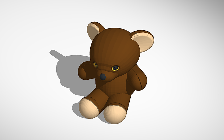 3D design teddy bear!!! - Tinkercad