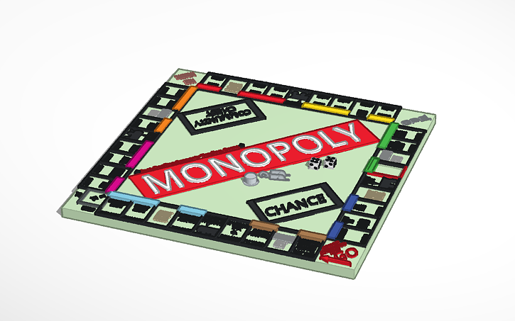 3D design Monopoly - Tinkercad
