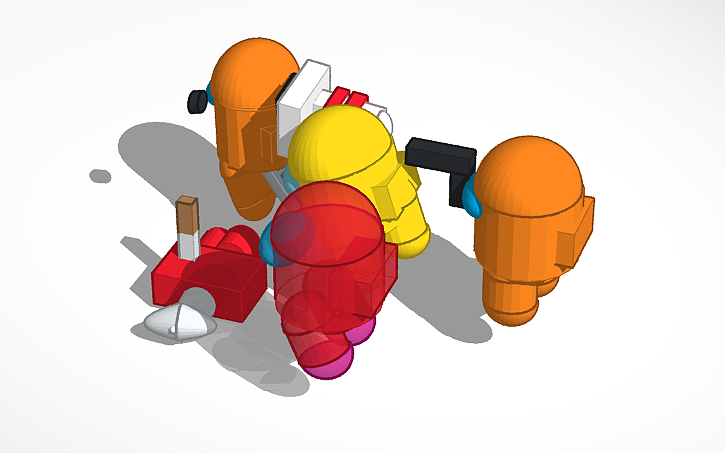 3D design Among Us model - Tinkercad
