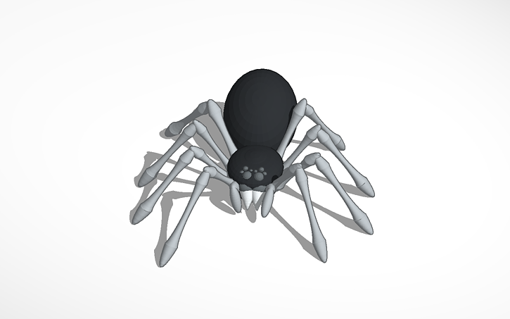 3D design Spider #2 - Tinkercad