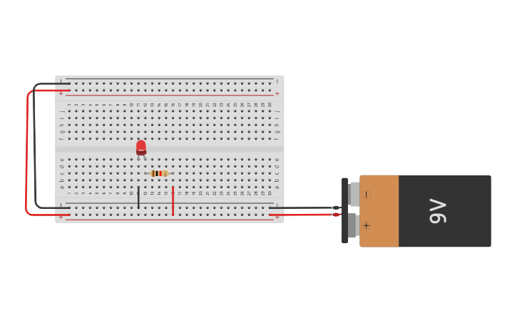 Circuit design LED 1 | Tinkercad
