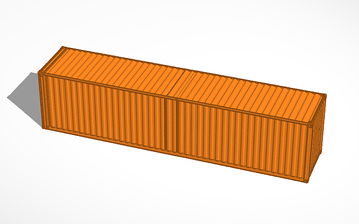 3d Design 40ft Shipping Container Room Tinkercad