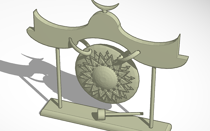 3D design Gong Chino | Tinkercad
