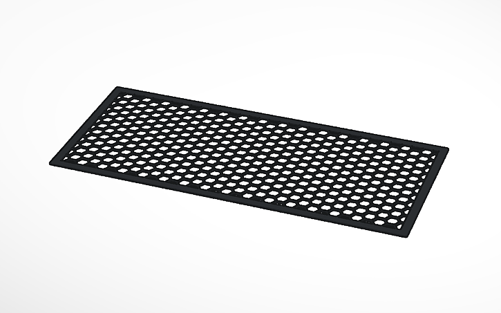 3D design Mesh side panel for mid-tower PC case Airflow - Half size ...