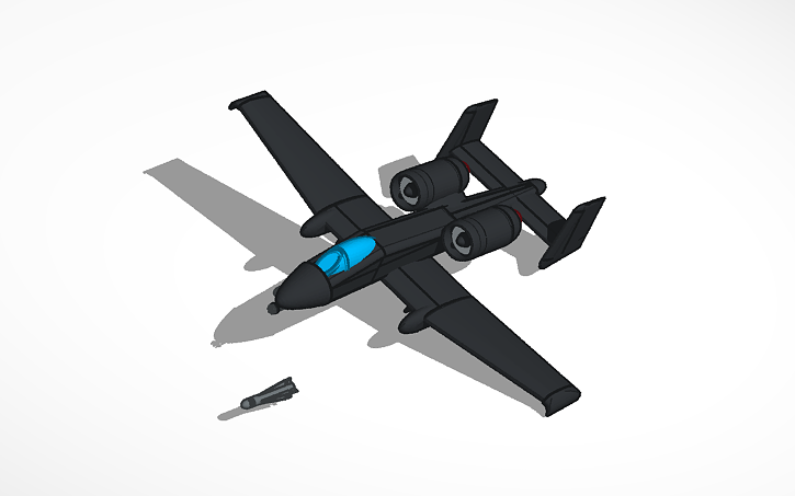 3D design Fighter Plane | Tinkercad