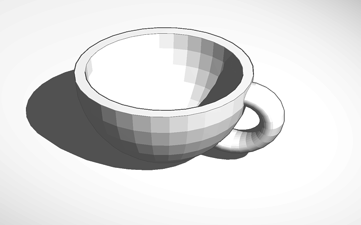 3D design Tea Cup - Tinkercad